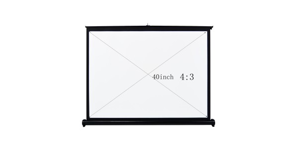 Portable Projector Screen 40 Inch Diagonal 4:3 Format Home ...